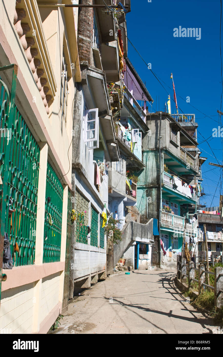 A narrow street in Darjeeling, West Bengal, India Stock Photo - Alamy