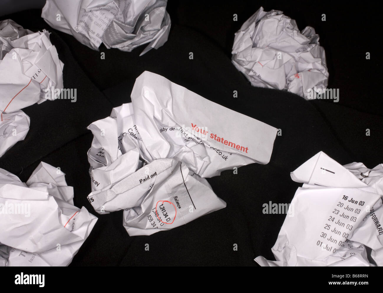 A crumpled bank statement shows how people can sometimes deny their own ...