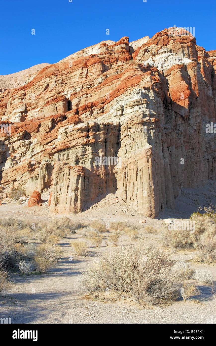 Sandstone cliffs in Red Rock Canyon State Park California Stock Photo ...