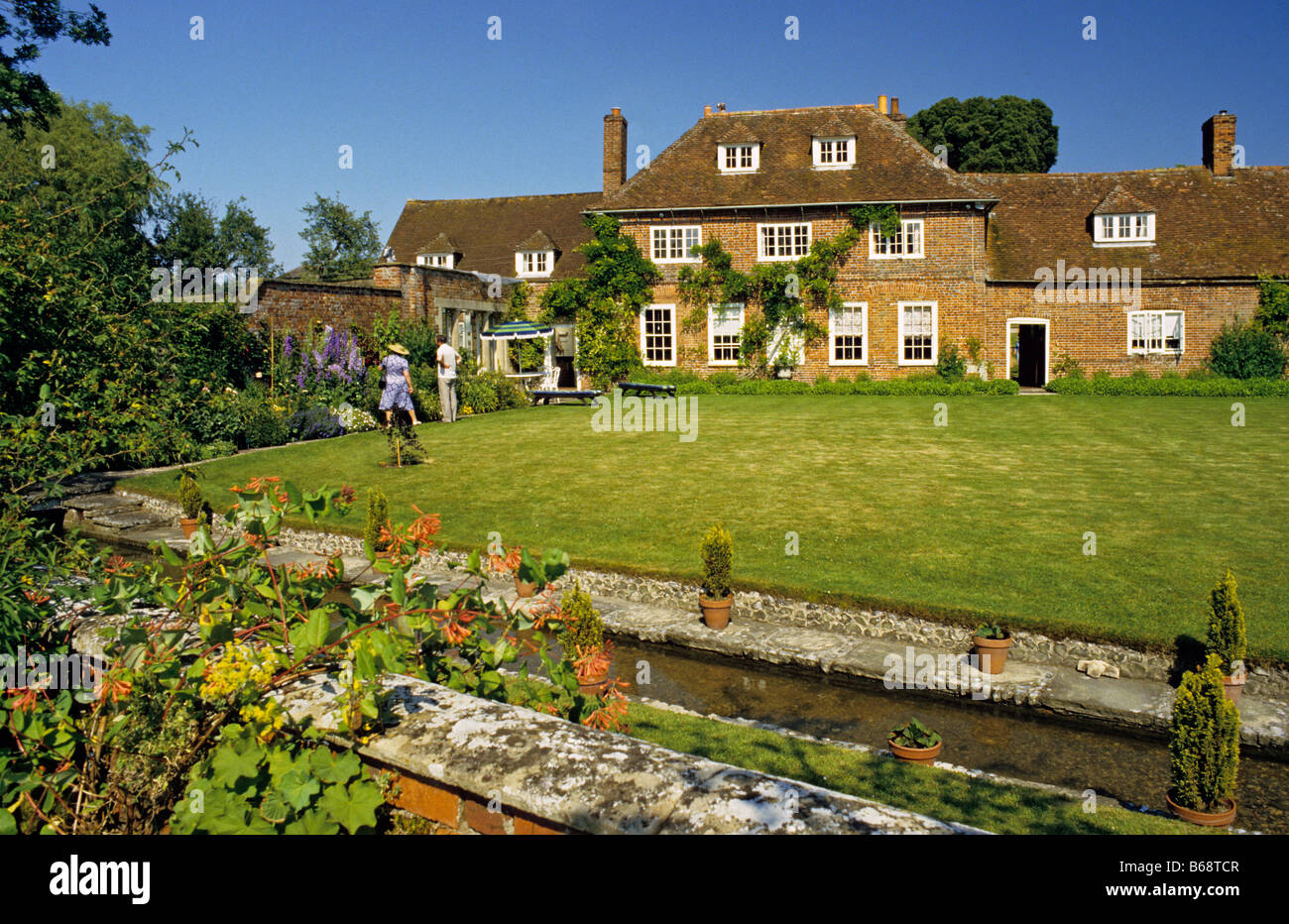 Private garden open to visitors, Enford Grange, Wiltshire, UK Stock ...