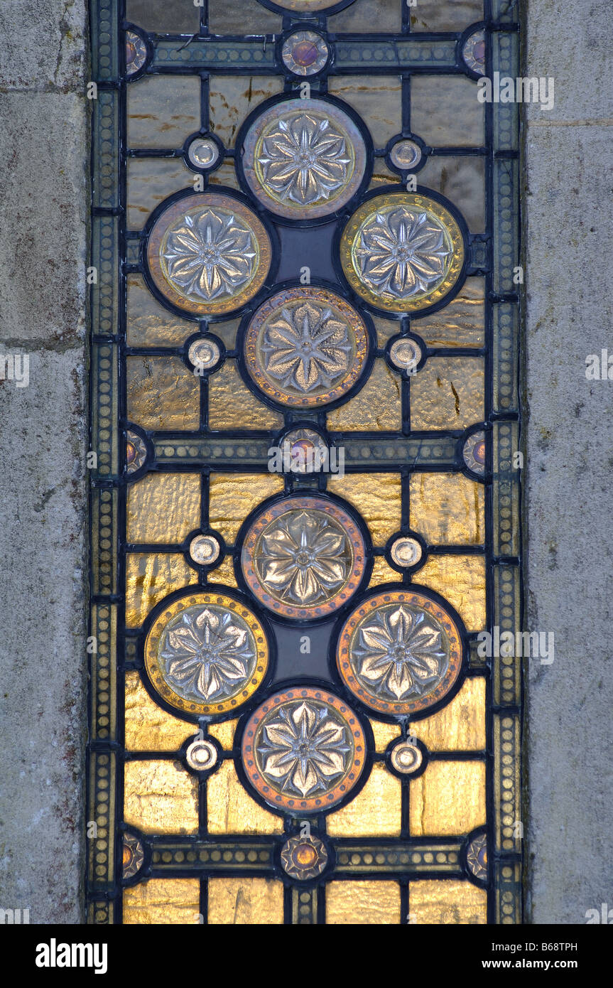 Detail of window in All Saints Church, Lamport, Northamptonshire ...