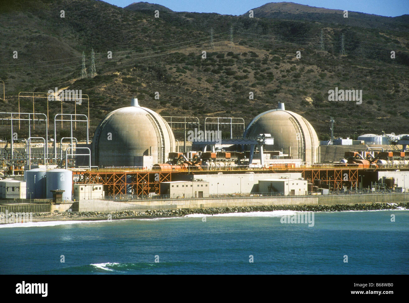 San Onofre nuclear power plant near San Clemente, California, USA as ...