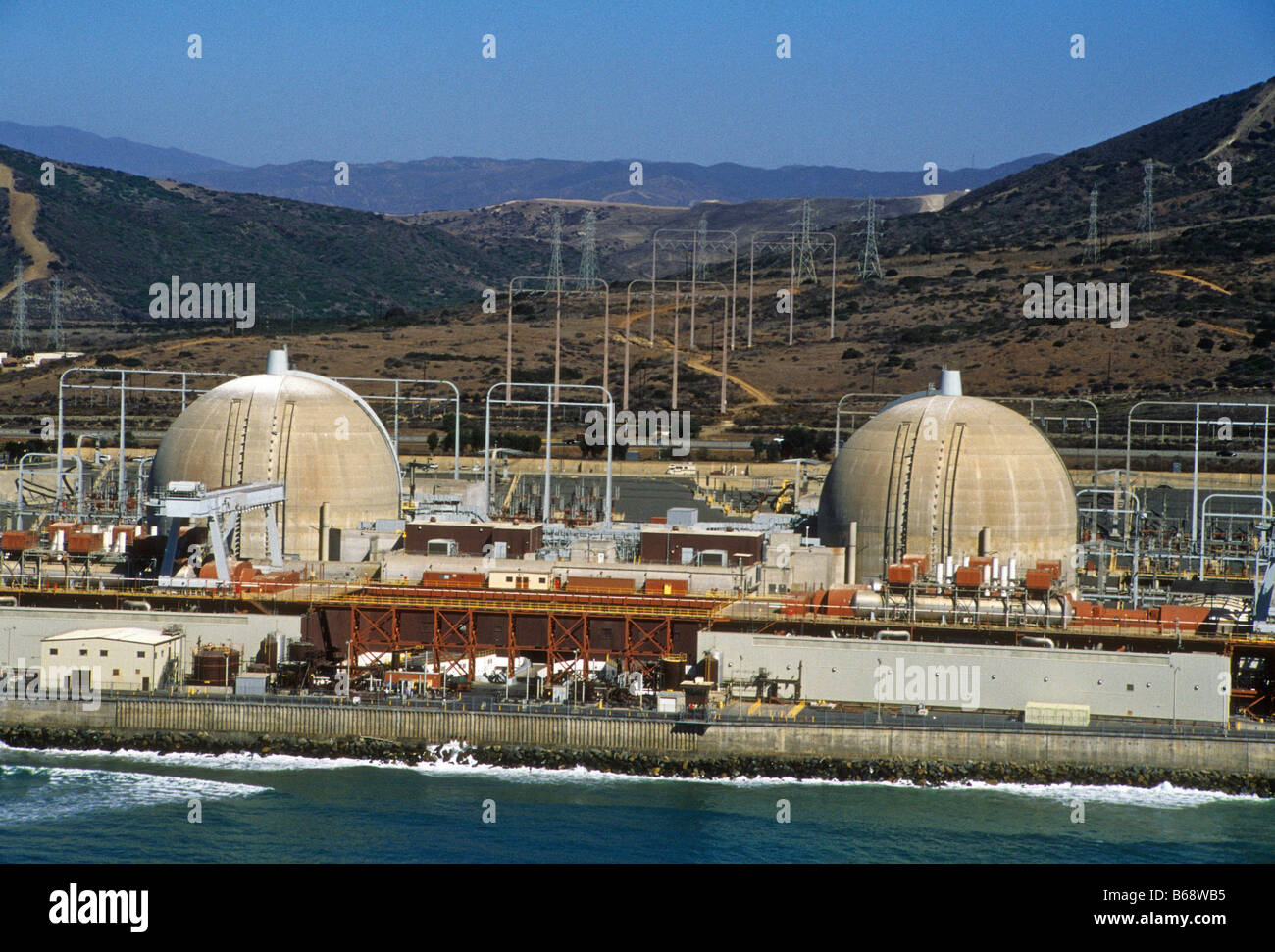 San Onofre nuclear power plant near San Clemente, California, USA as ...