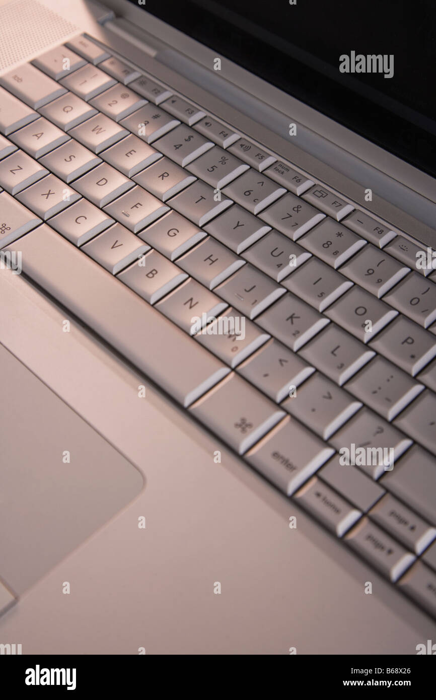 Laptop keyboard, close-up Stock Photo - Alamy