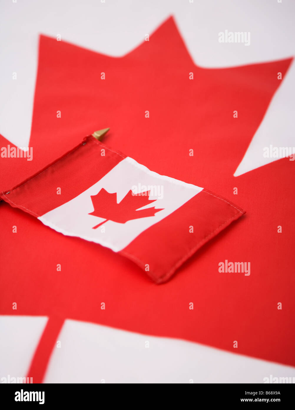 Canadian flag on red hi-res stock photography and images - Alamy