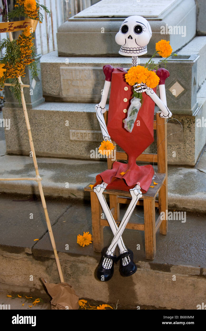Oaxaca, Mexico. Day of the Dead. Skeleton in the "Catrina" Style ...