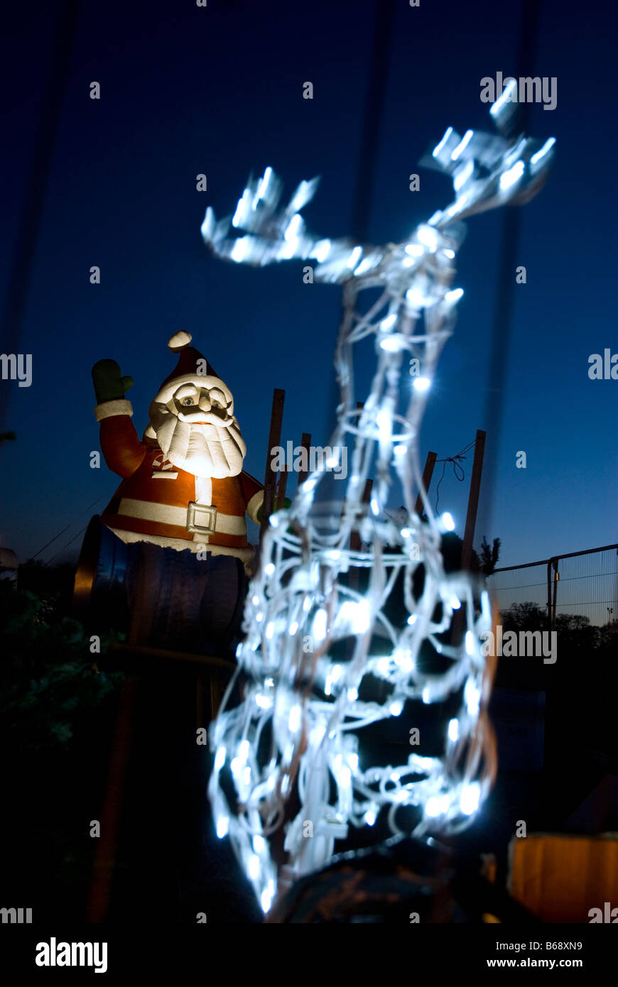 Father christmas reindeer hi-res stock photography and images - Alamy