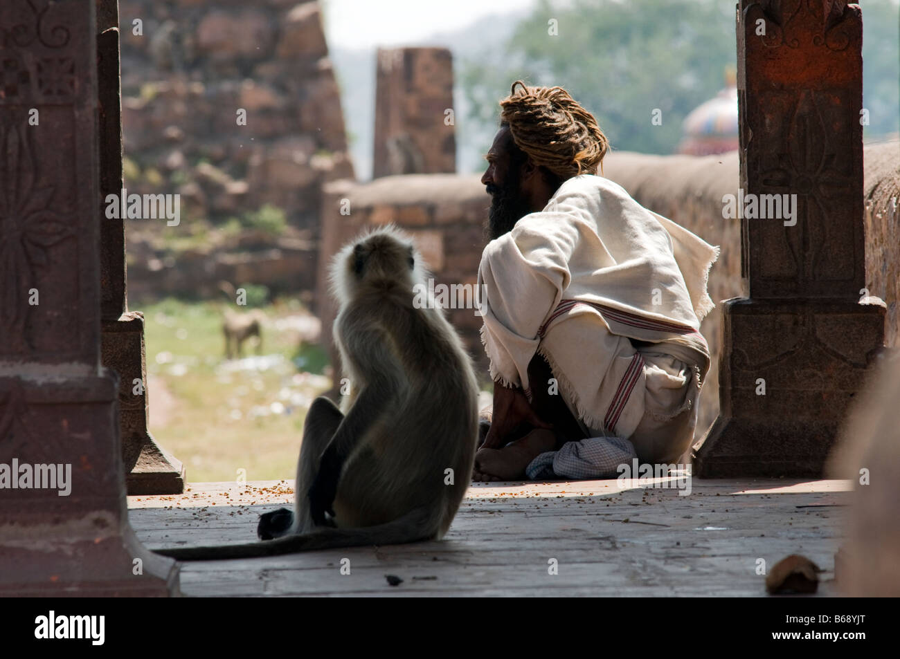 Monkey man india hi-res stock photography and images - Alamy