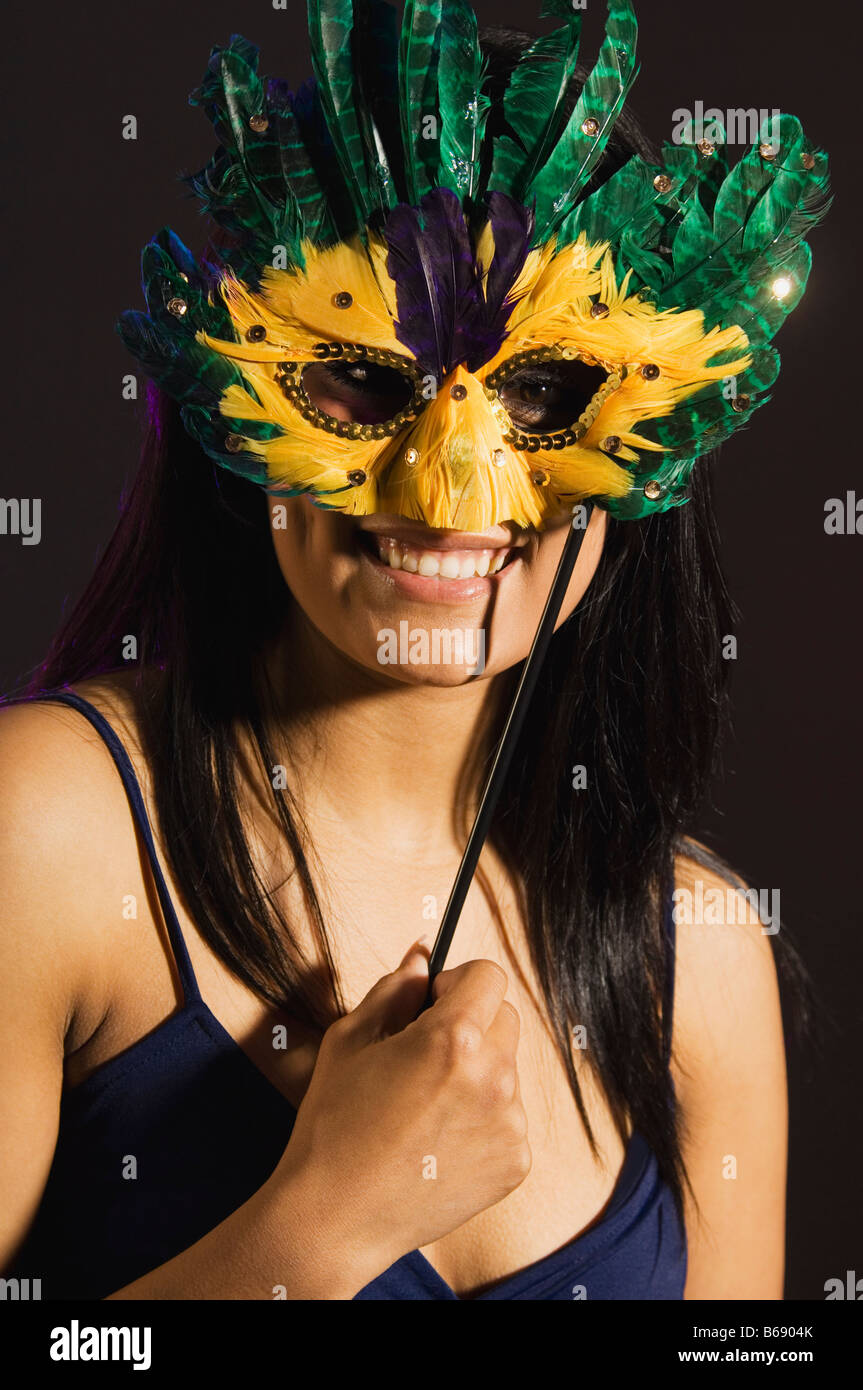Women wearing traditional face mask hi-res stock photography and images ...