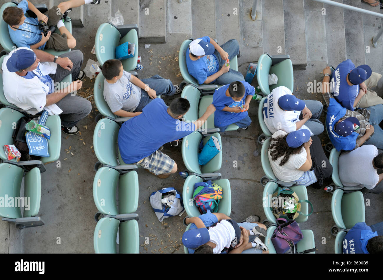 Overhead shot of spectators Stock Photo - Alamy