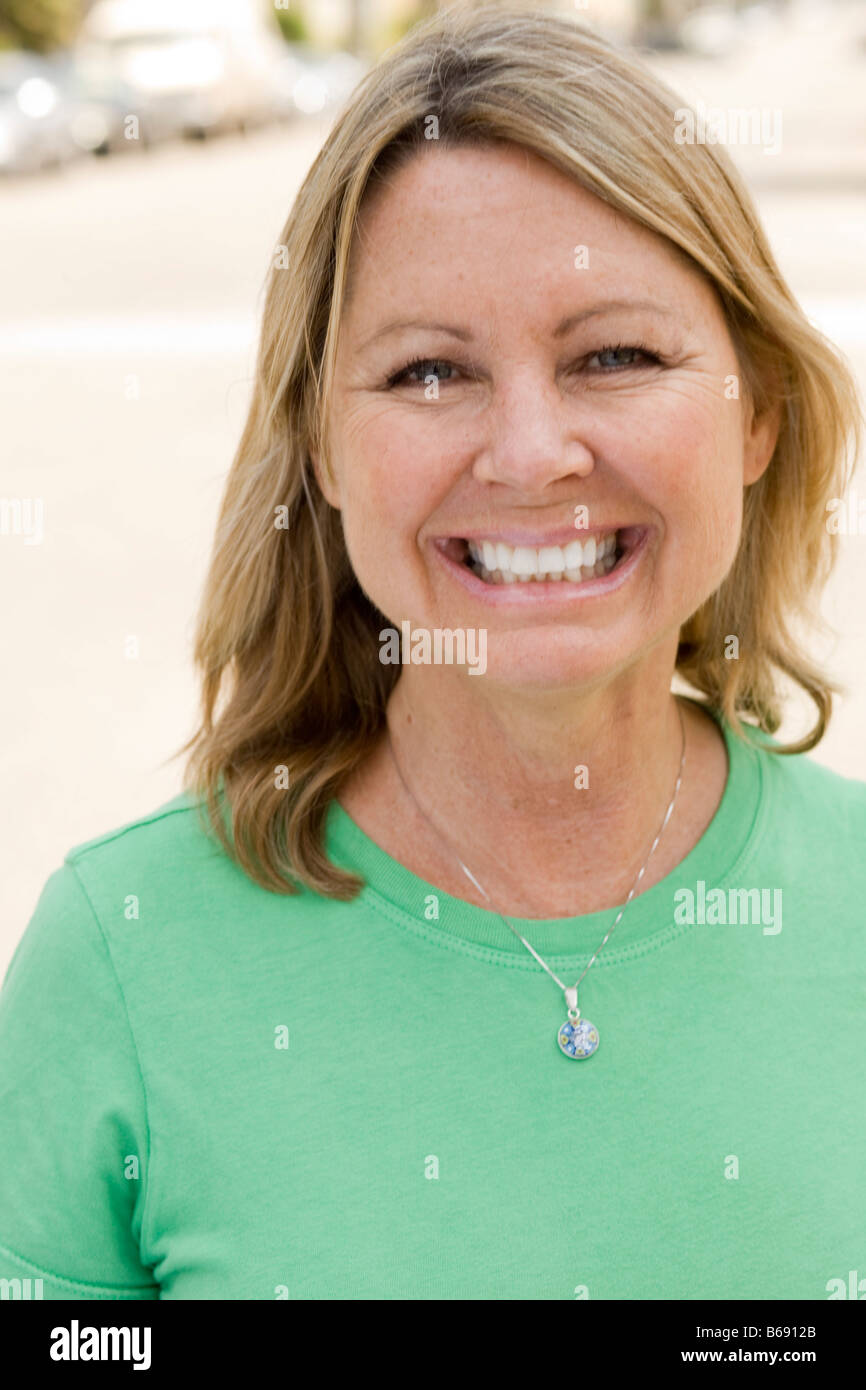 Middle aged woman in studio hi-res stock photography and images - Alamy