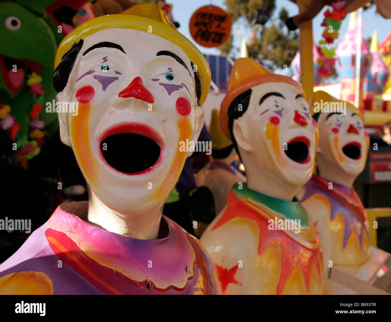 A Set Of Fairground Clowns Stock Photo - Alamy