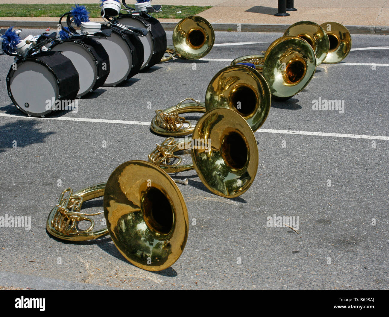 Tubas in the street Stock Photo - Alamy