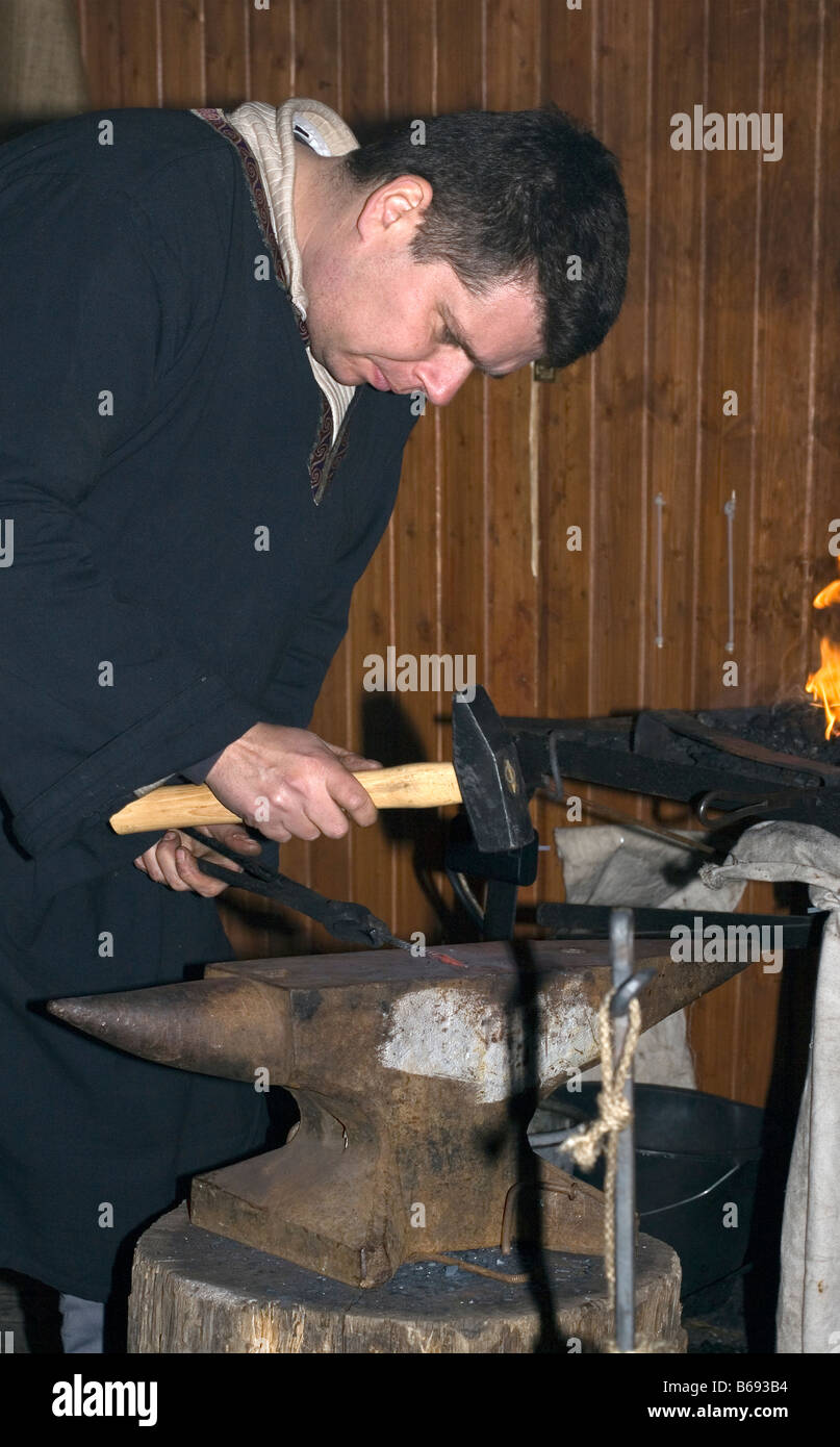 Blacksmith at Spandau Christmas Market, Berlin, Germany Stock Photo - Alamy