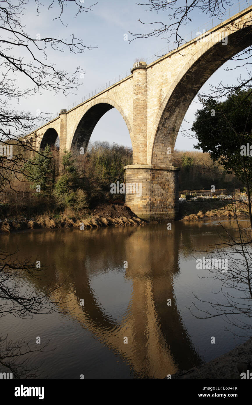 Victoria Viaduct Washington - from south west, Washington, England, UK ...