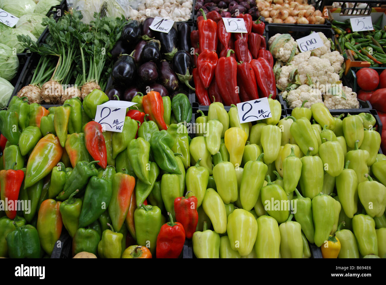Fruits and Vegetables Romanian Market Sofia Bulgaria Stock Photo - Alamy