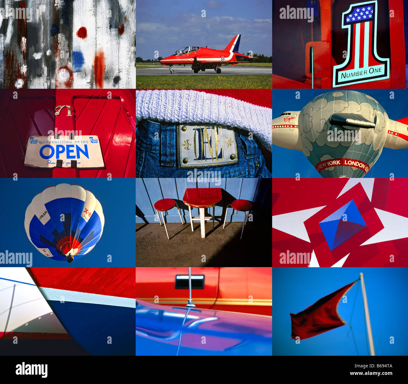 Red and blue jet hi-res stock photography and images - Alamy