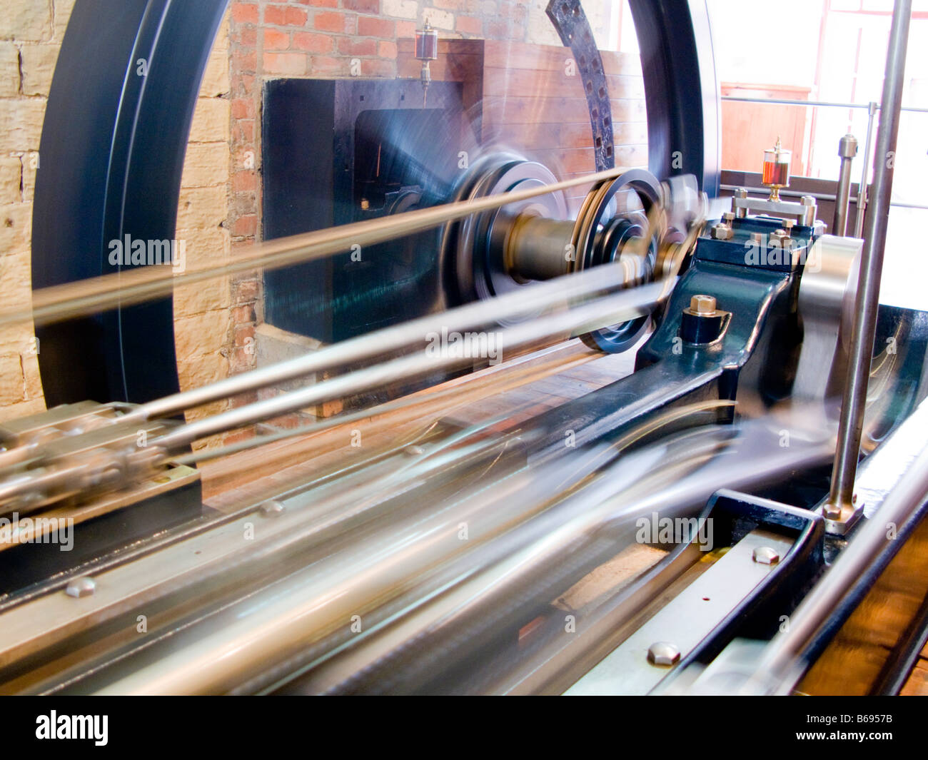 Steam engine at Armley Mills Leeds Stock Photo - Alamy