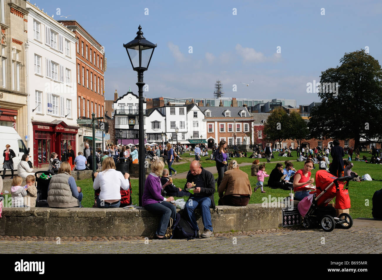 Exeter city wall hi-res stock photography and images - Alamy