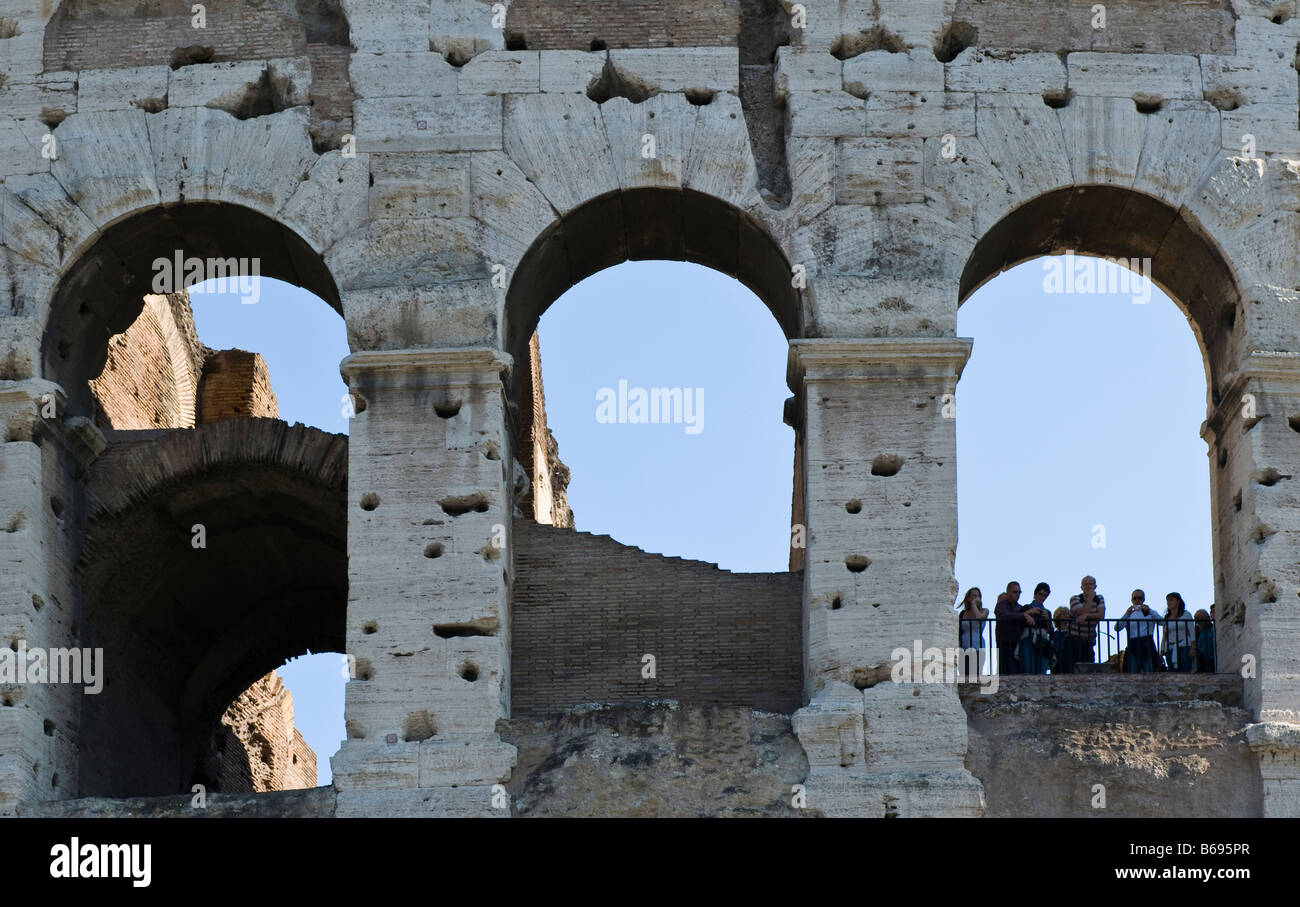 Rome the Colosseum detail Stock Photo - Alamy