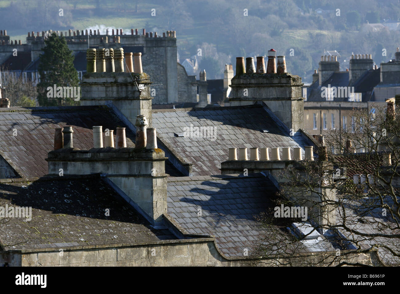 Georgian chimney pots on roof hi-res stock photography and images - Alamy