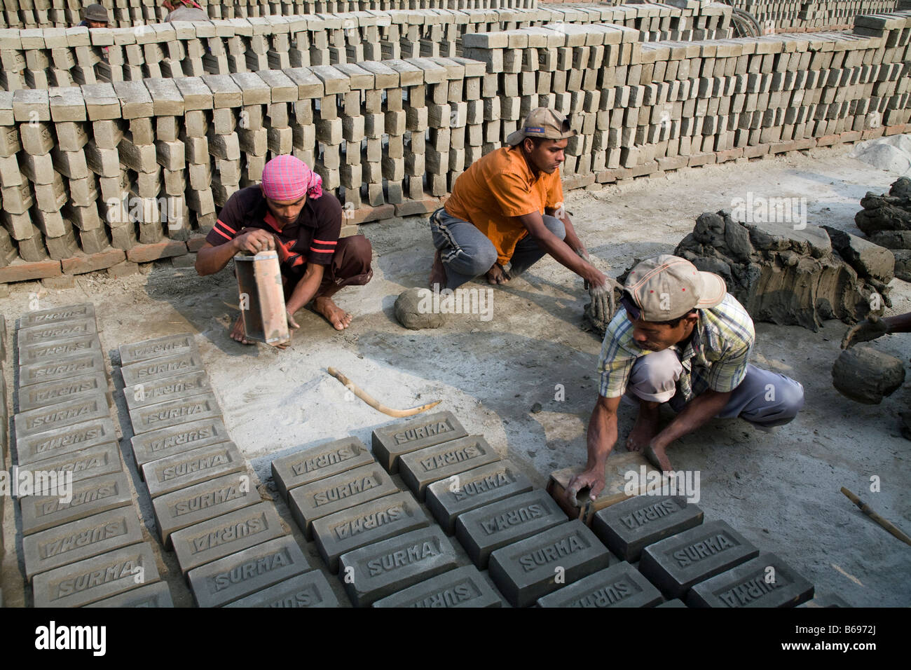 A brickfield in Bangladesh Stock Photo - Alamy
