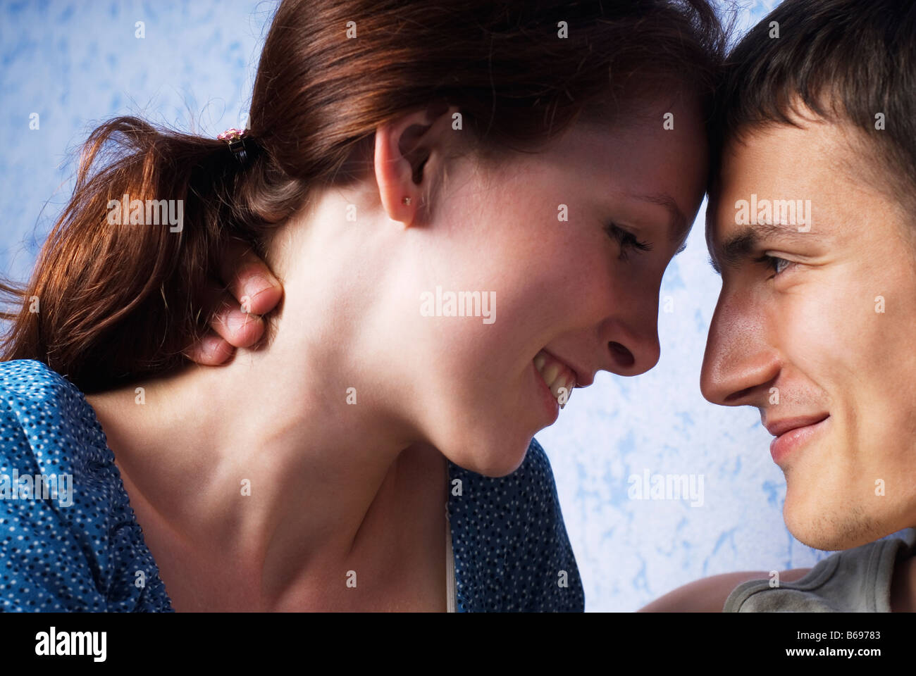 Couple face to face, close-up Stock Photo - Alamy