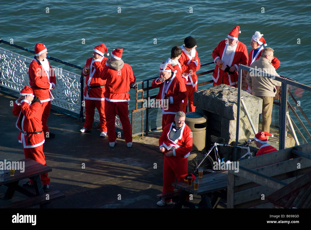 Santa's take a break Stock Photo - Alamy