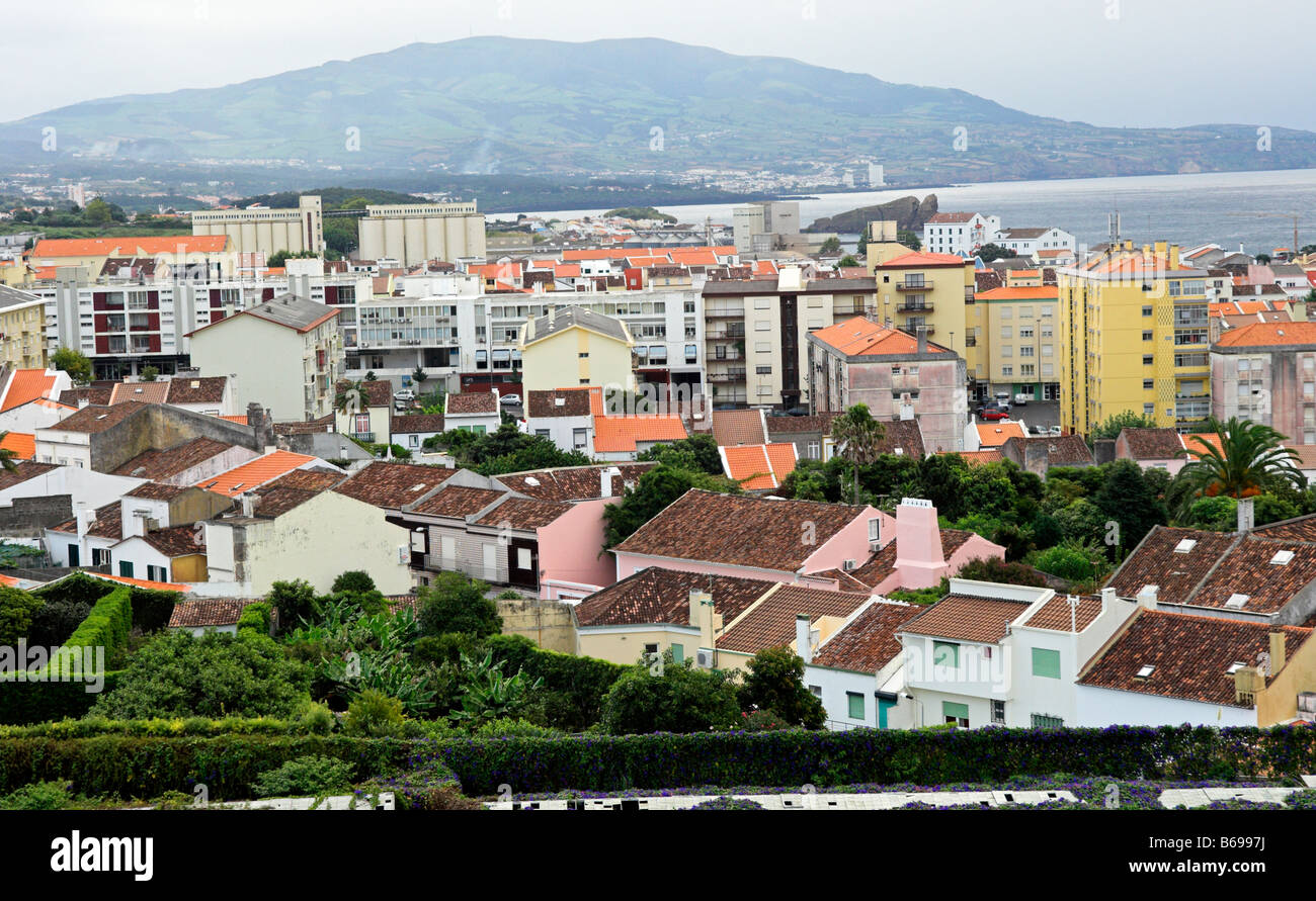 Town Ponta Delgada, Sao Miguel Island, Azores Stock Photo - Alamy