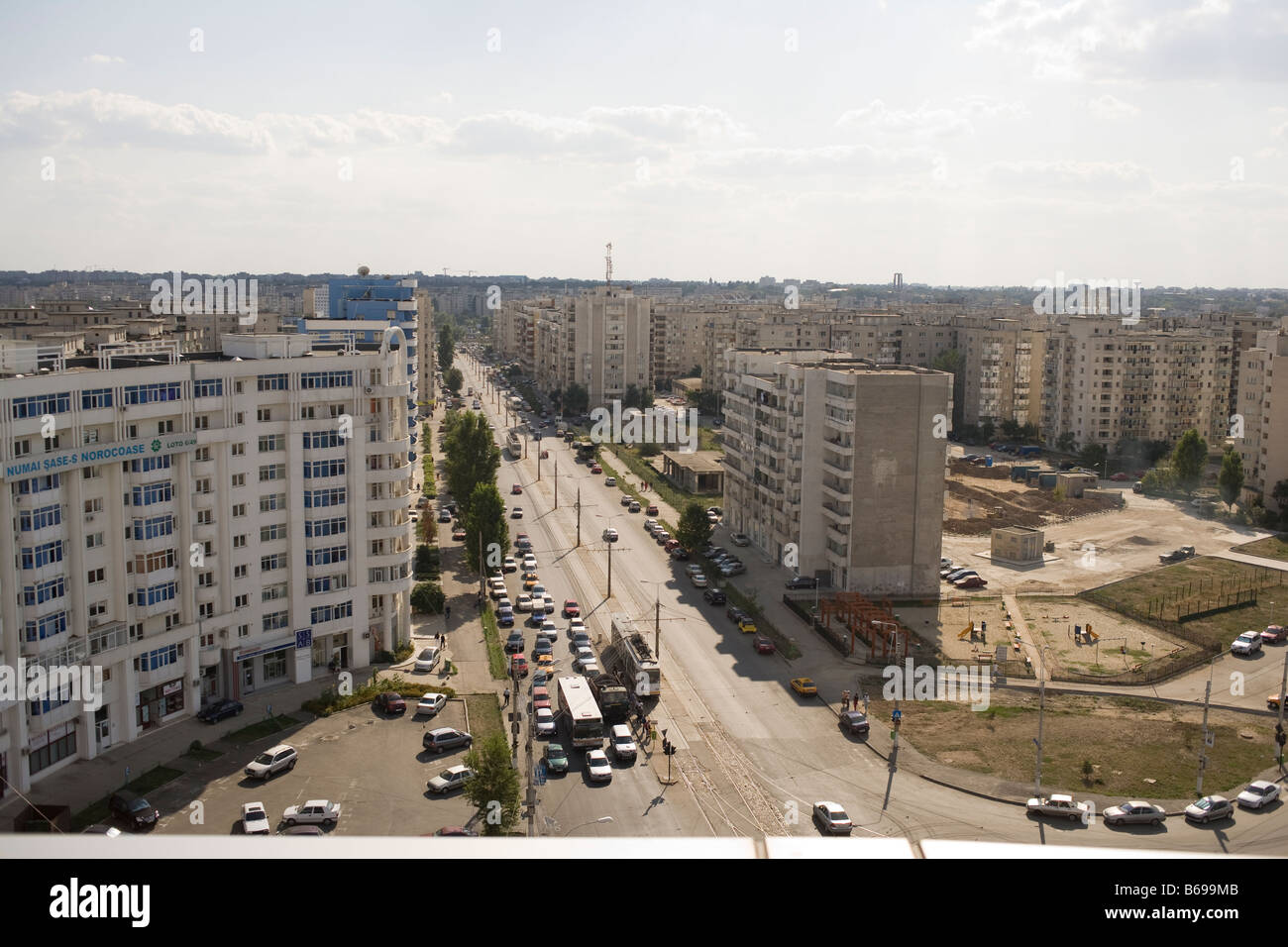 Bucharest panoramic view on a sunny day Stock Photo - Alamy