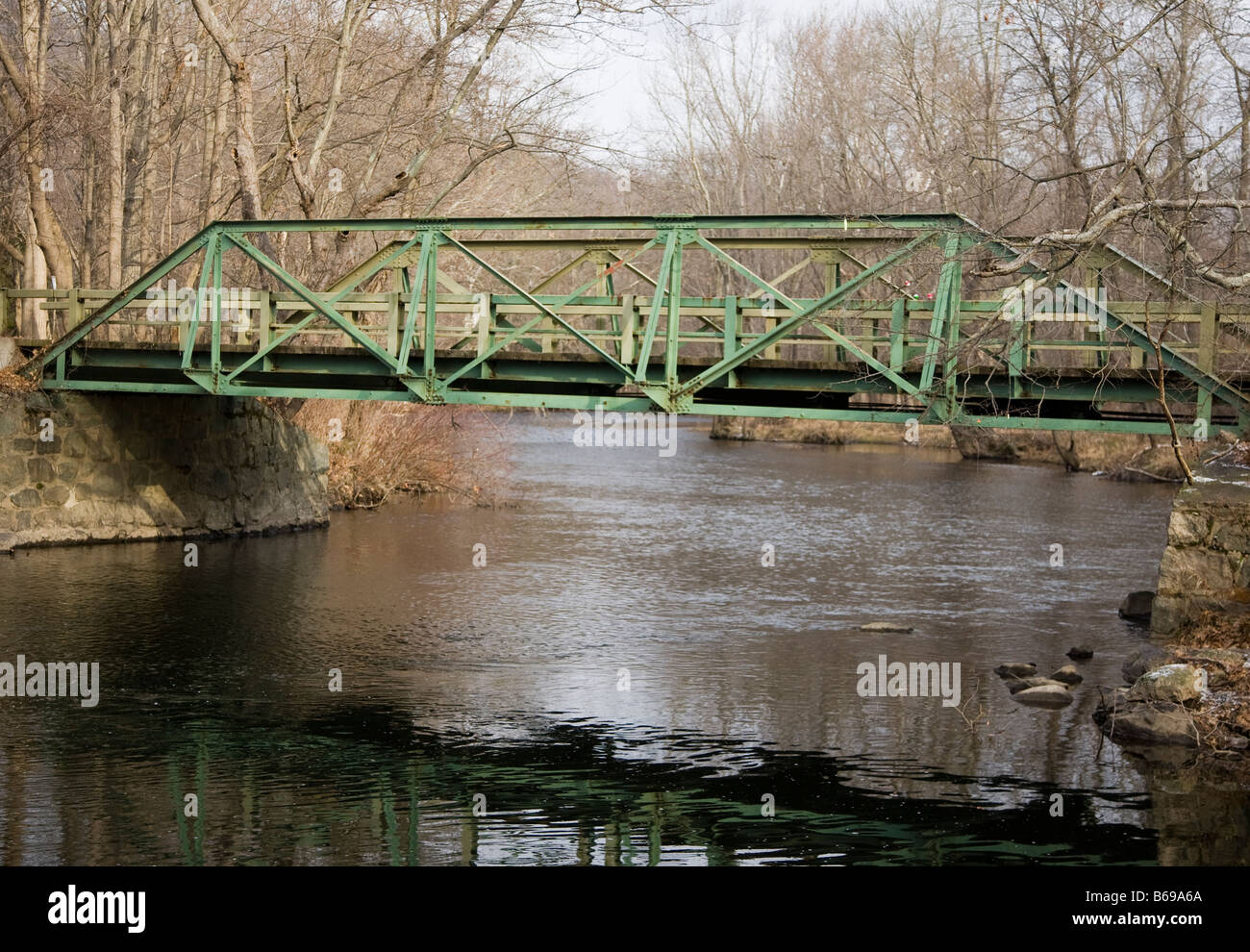 Pedestrian bridge over small stream hi-res stock photography and images ...