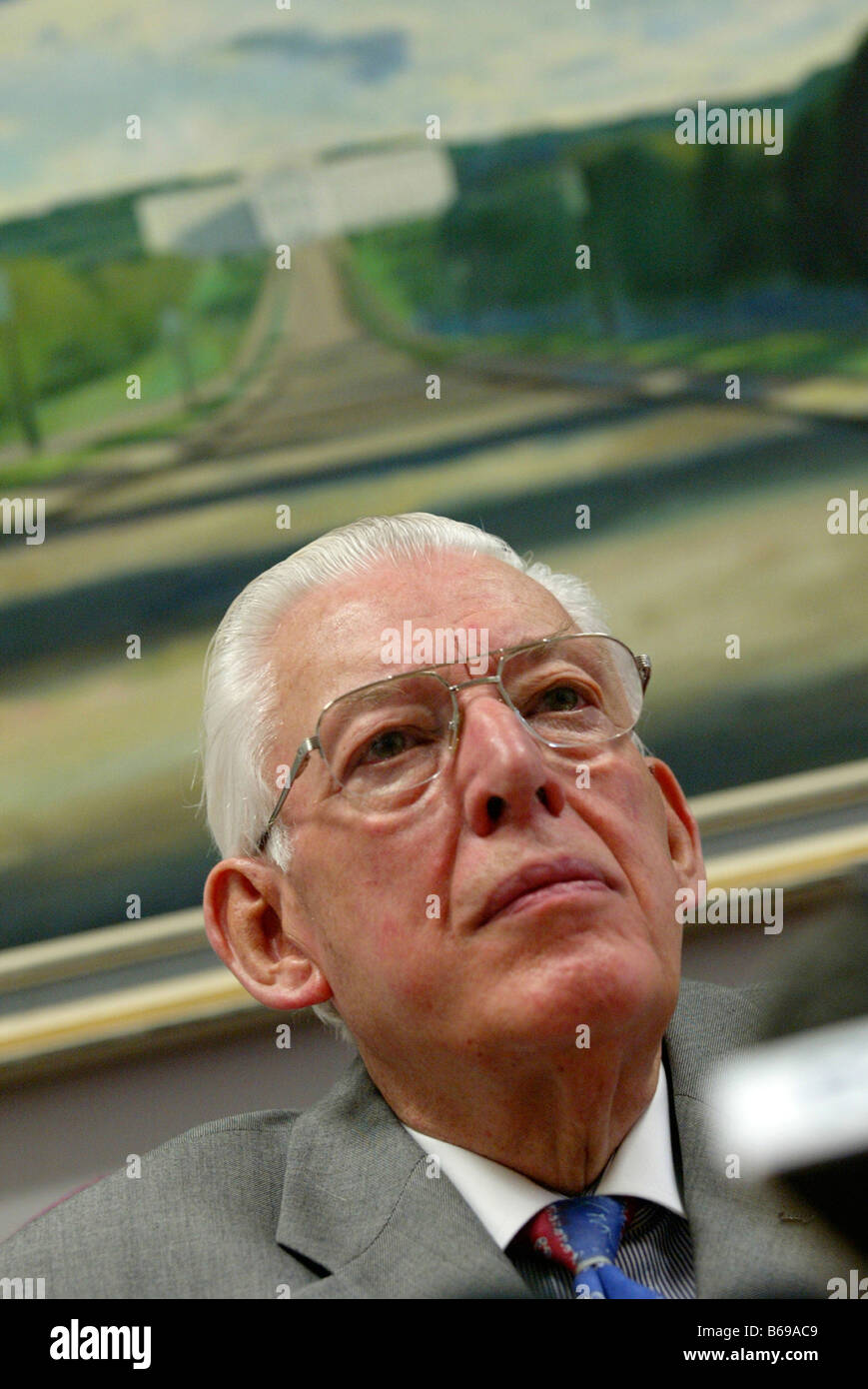 DUP leader Rev Ian Paisley pictured in Stormont Stock Photo - Alamy