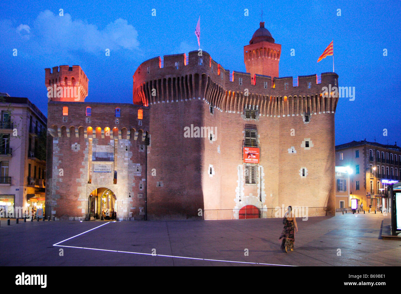 Le Castillet in the south of France City Center Perpignan, Europe Stock ...