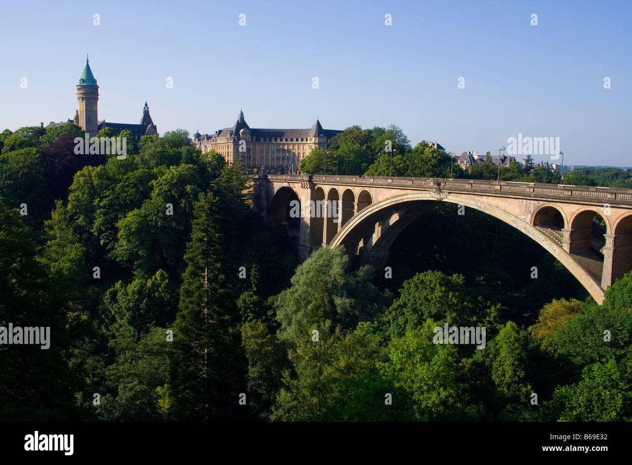View of Pont Adolphe in Luxembourg Stock Photo - Alamy
