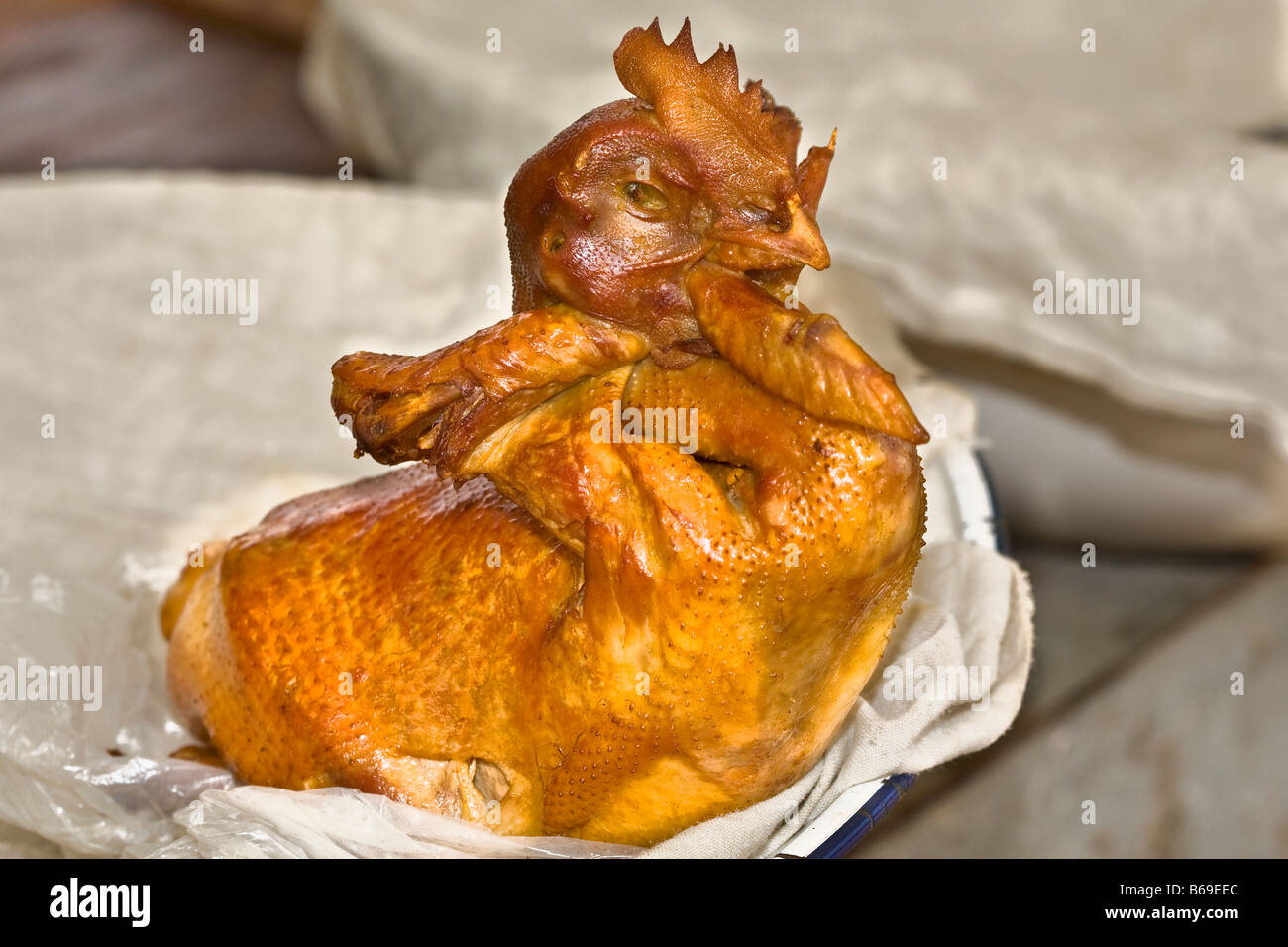 Cooked Whole Chicken With Head