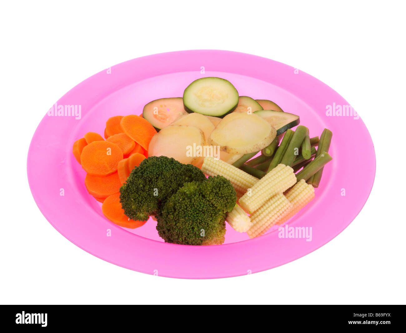 Plate of Vegetables Stock Photo - Alamy
