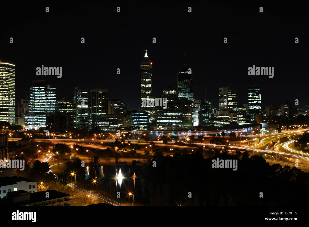 Perth City Skyline Stock Photo - Alamy
