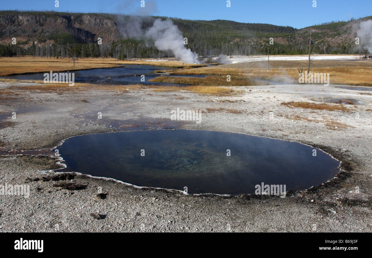 Black pool yellowstone national park hi-res stock photography and ...