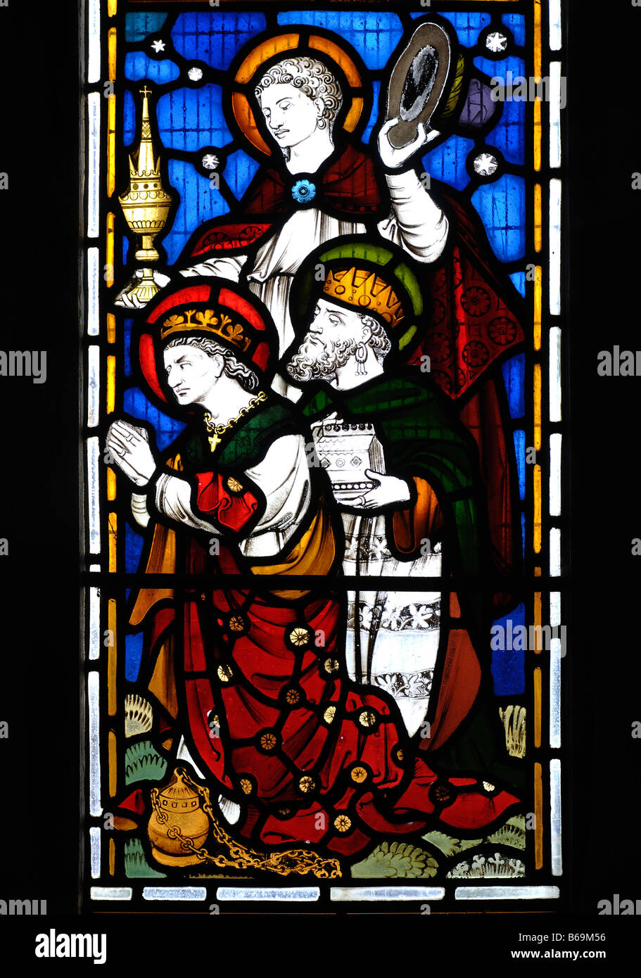 The Magi stained glass St. Mary`s Church, North Aston, Oxfordshire ...