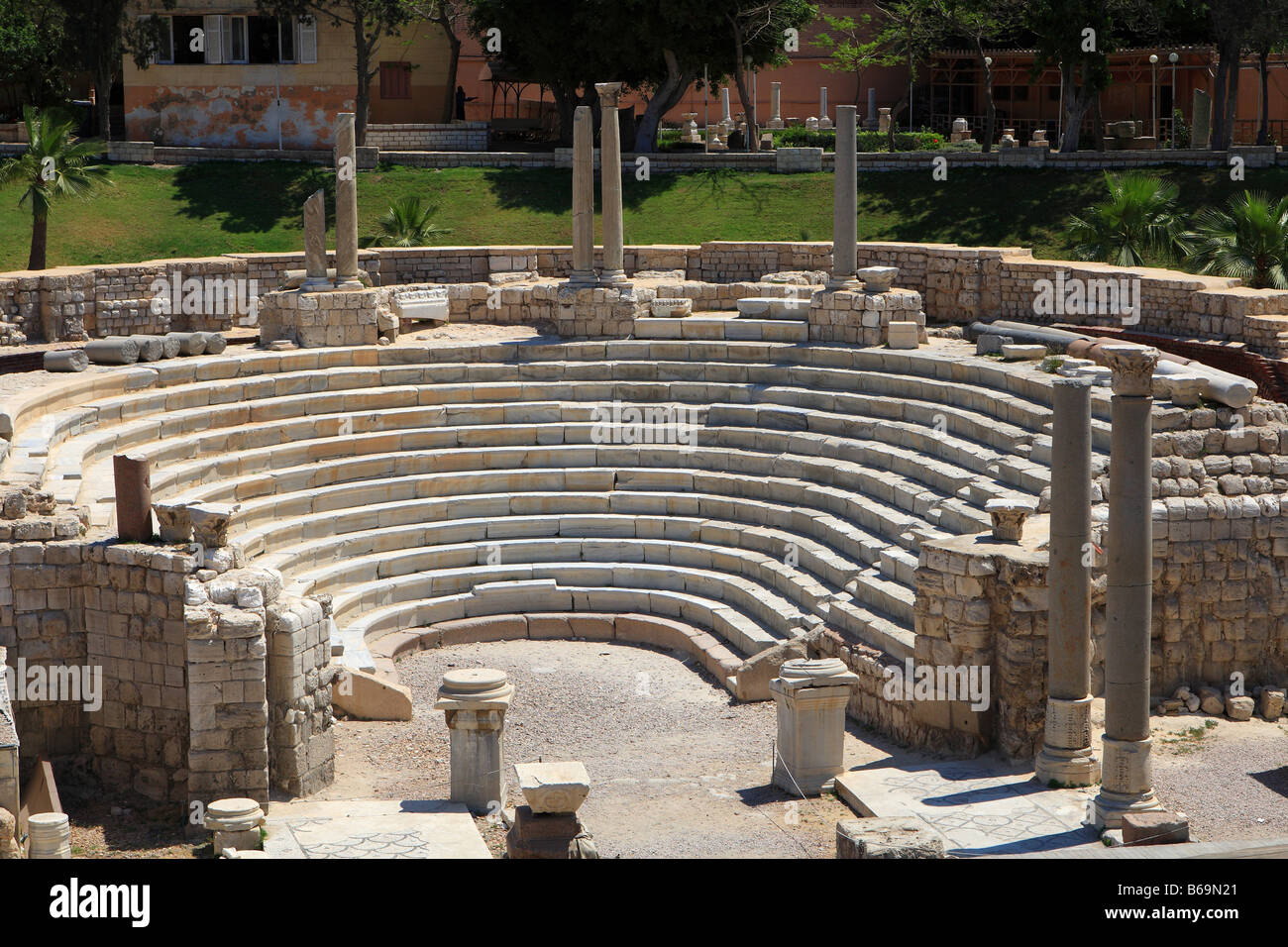 Roman amphitheatre Alexandria Egypt Stock Photo - Alamy
