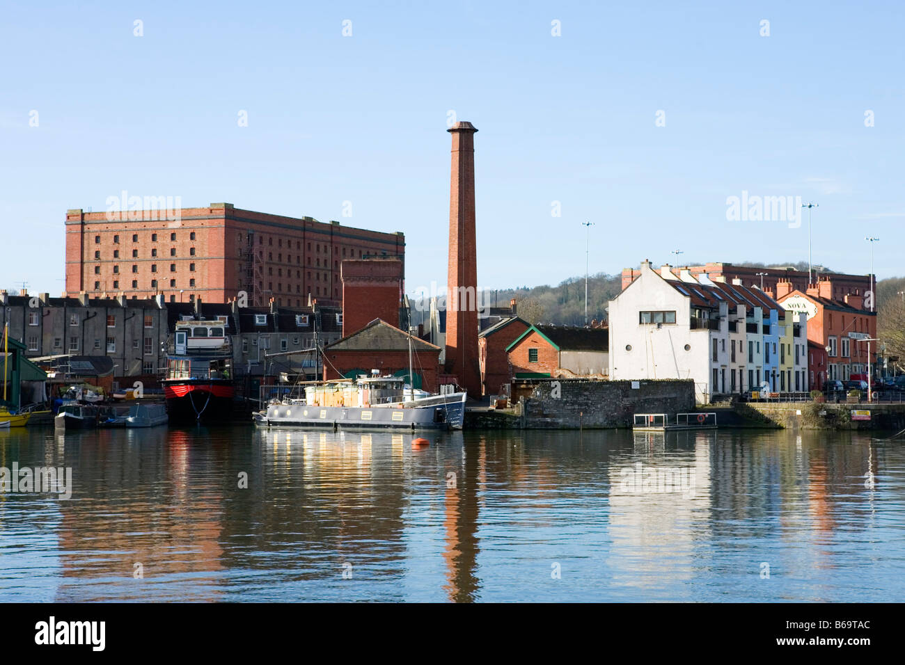 Bristol City Docks, Bristol, UK. The Cumberland Basin area of Bristol ...