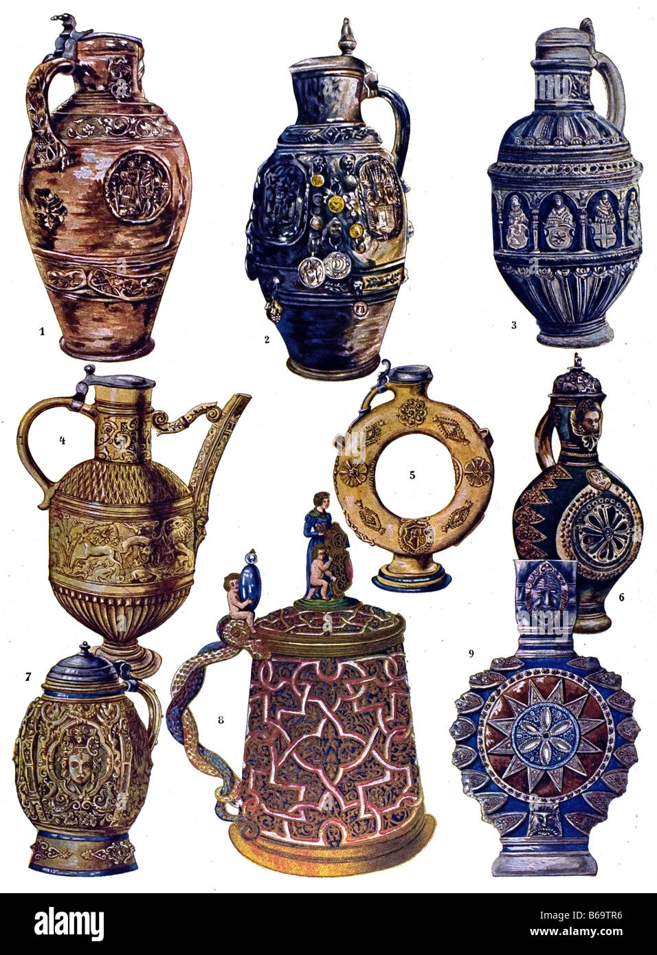 The German Ornament, German ceramics Stock Photo - Alamy