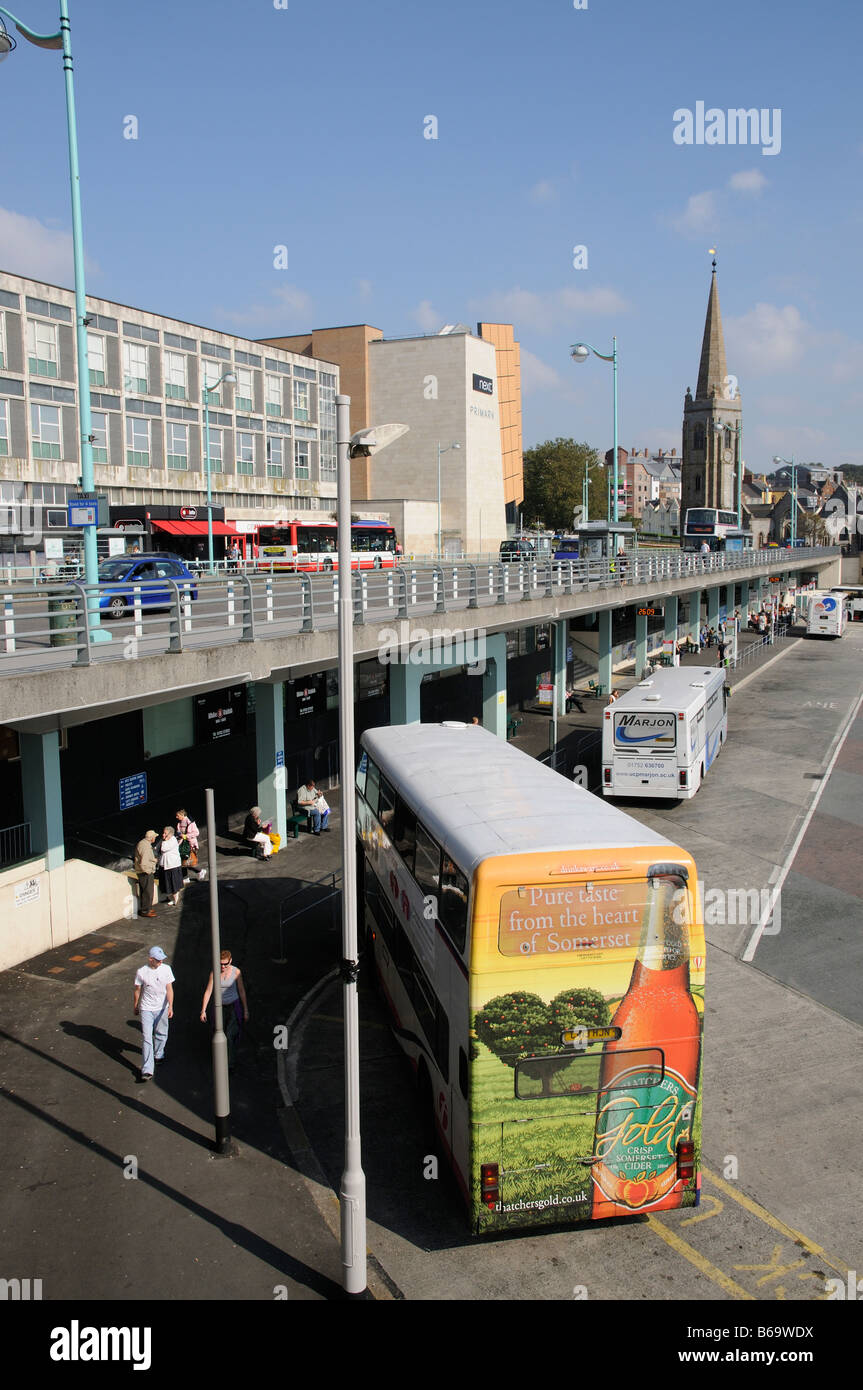 Plymouth Devon England UK The Bretonside Bus Station in the city centre ...