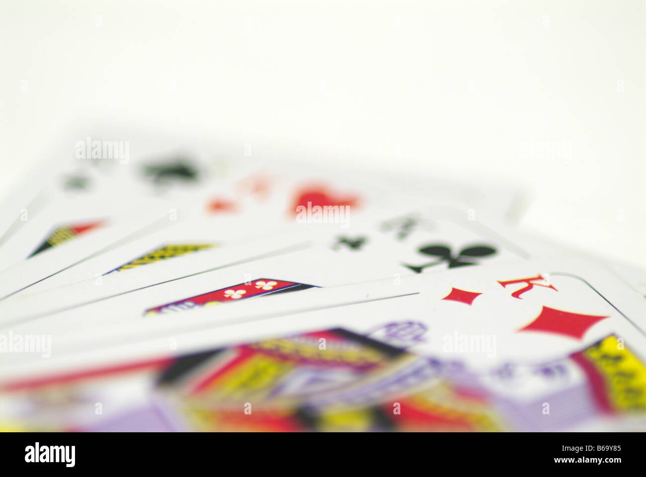 A Hand of Picture Cards Stock Photo - Alamy