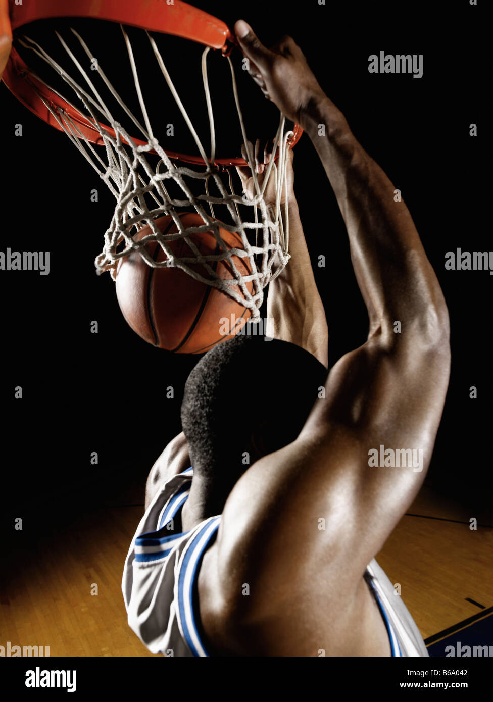 African basketball player scoring Stock Photo - Alamy