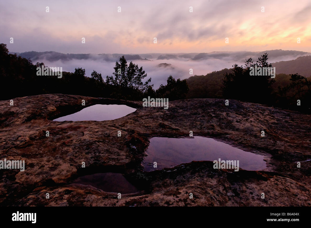 Auxier Ridge Sunrise Red River Gorge Geological Area Daniel Boone ...