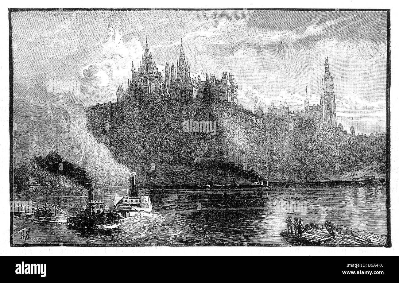 Ottawa river 19th century hi-res stock photography and images - Alamy