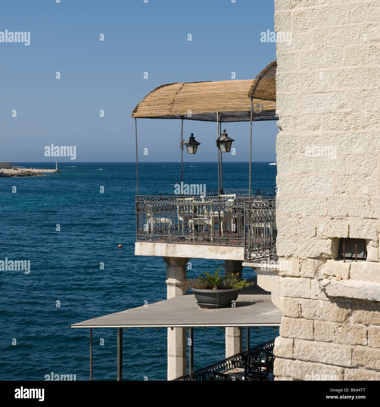 Barracuda restaurant, Balluta Bay Sliema Malta Stock Photo - Alamy