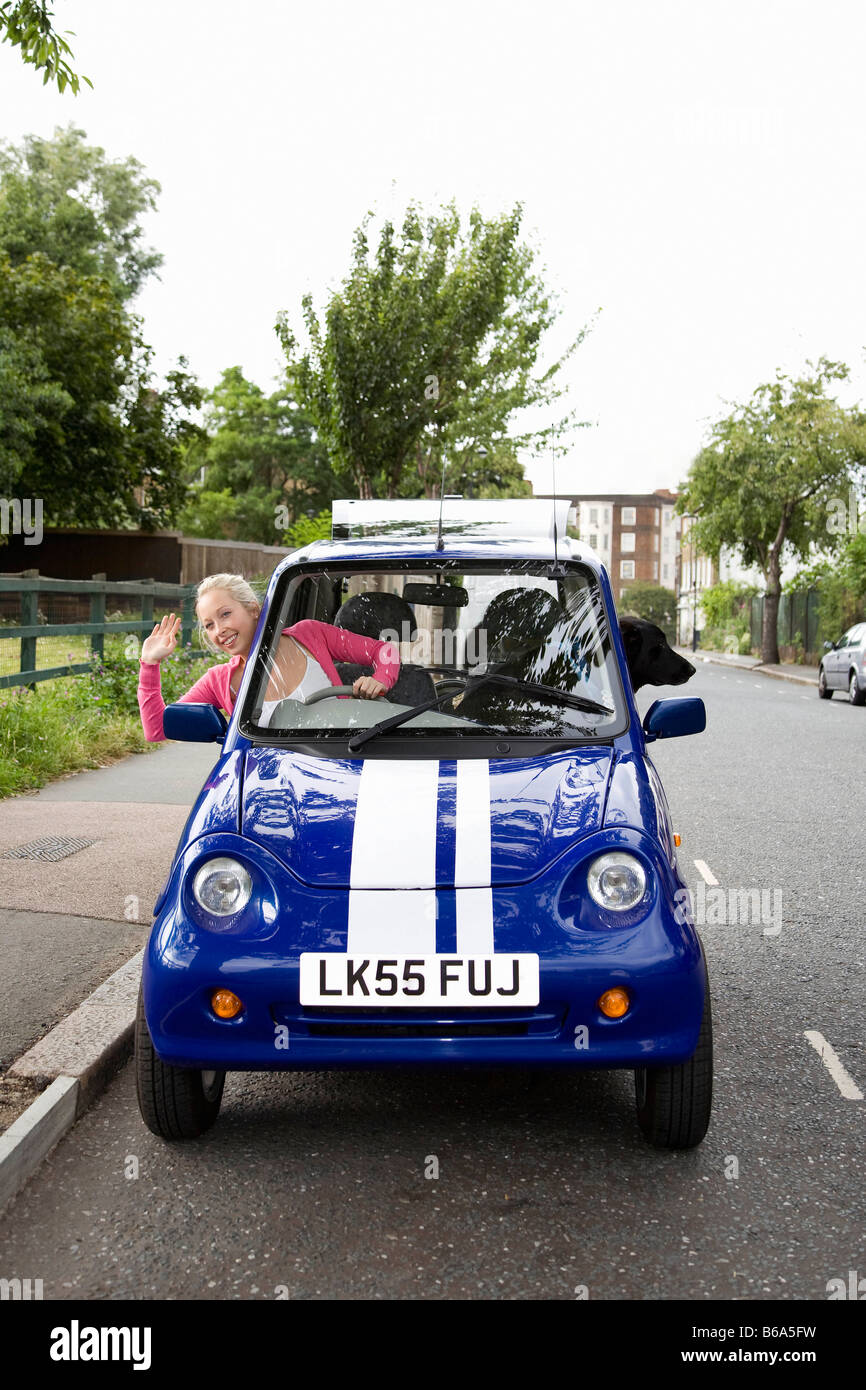 Dog leaning forward car hi-res stock photography and images - Alamy
