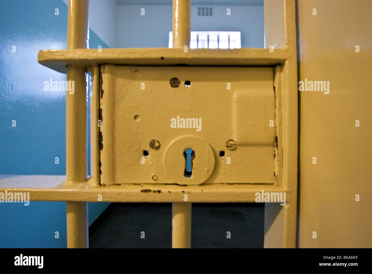 Nelson Mandela's Prison Cell on Robben Island, Cape Town, South Africa ...